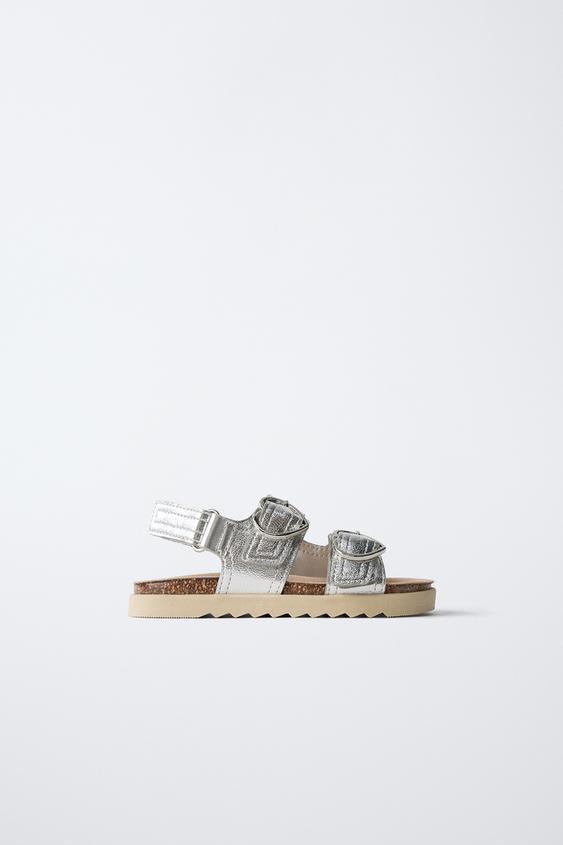 HEART SANDALS - Silver | ZARA Saudi Arabia