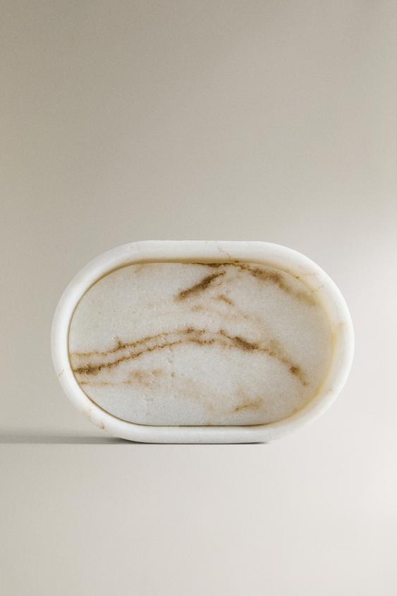 MARBLE-EFFECT BATHROOM SOAP DISH - Beige | ZARA Ireland
