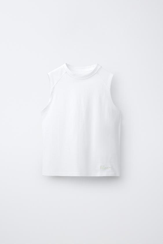 CAMISETA LISA MANGA SISA - Blanco | ZARA España