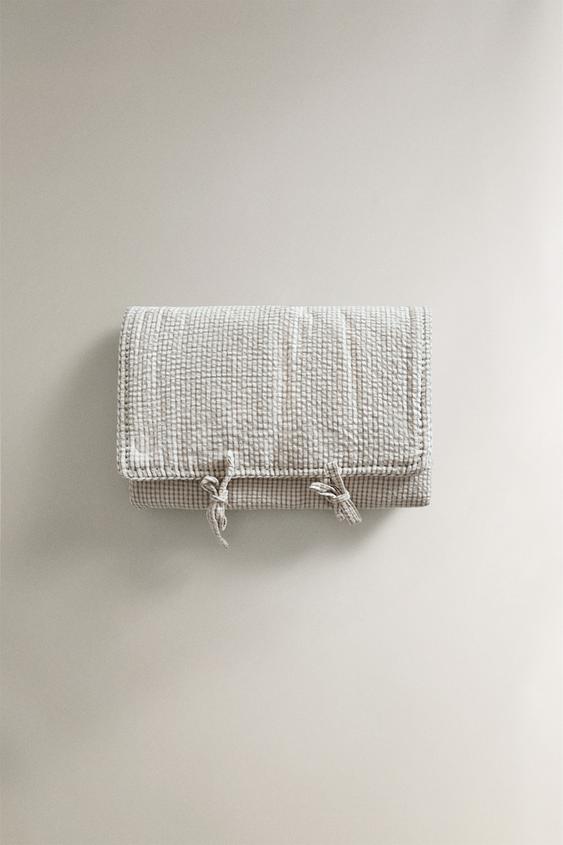 GINGHAM BABY CHANGING MAT - Grey | ZARA United Kingdom