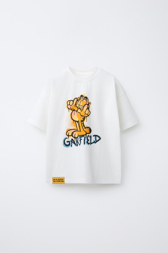MAJICA GRAFITI GARFIELD © PAWS INC - Bela | ZARA Srbija / Serbia