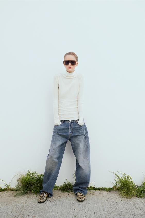 SEMI-SHEER DELICATE COTTON TOP WITH CUFFS AND SEAM DETAIL - Ecru | ZARA ...