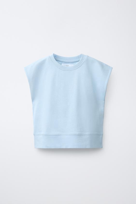 PLAIN HEAVY WEIGHT T-SHIRT - Sky blue | ZARA Turkey
