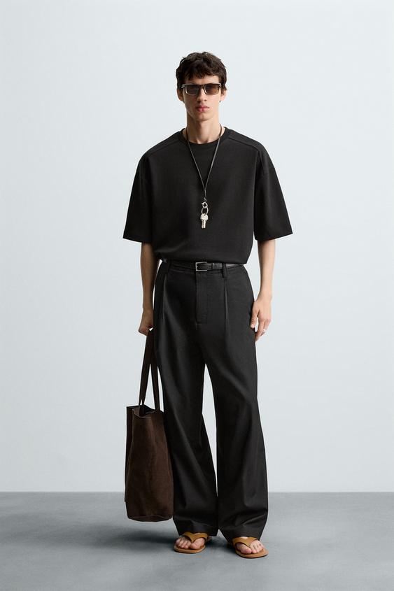 テクニカルインターロックスウェットシャツ - ブラック | ZARA Japan / 日本