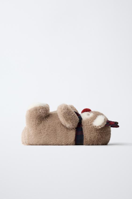 REINDEER SLIPPERS - Brown | ZARA United States