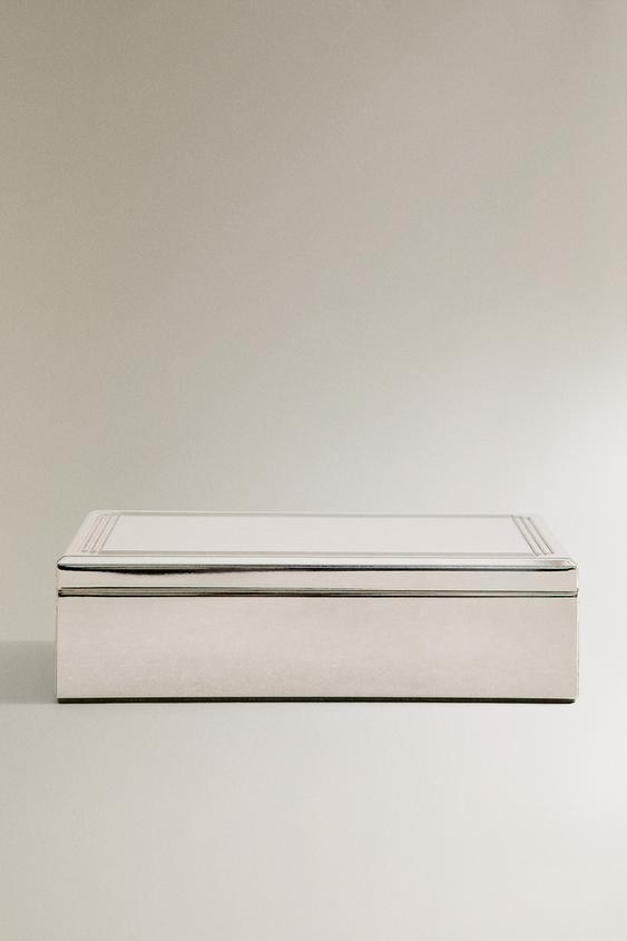 LARGE MIRRORED JEWELLERY BOX - Silver | ZARA Turkey