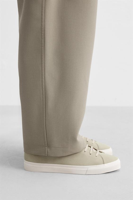 BASIC TRAINERS - Beige | ZARA Australia