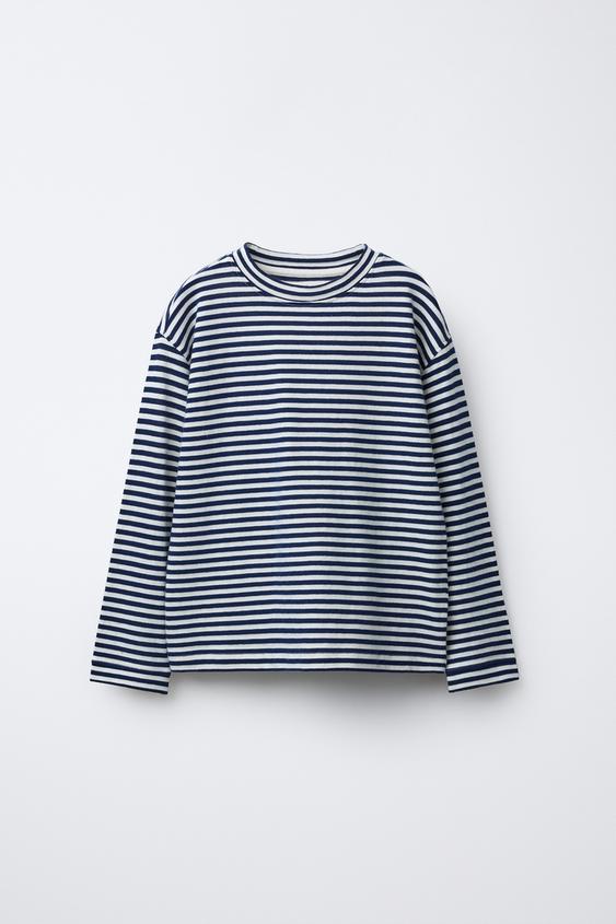 STRIPED LABEL T-SHIRT - striped | ZARA Thailand