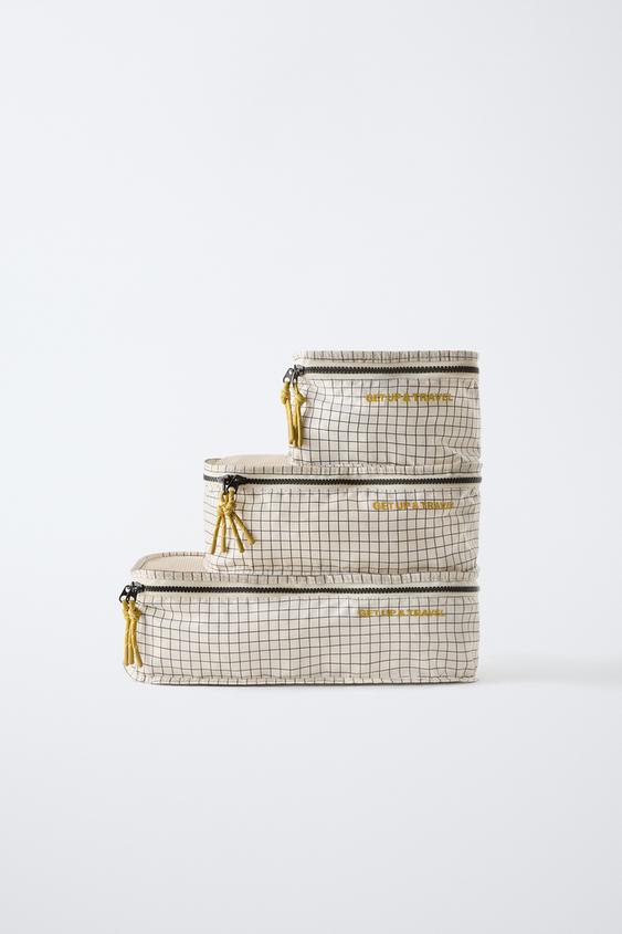 TRAVEL ORGANISER SET - Ecru White | ZARA Singapore
