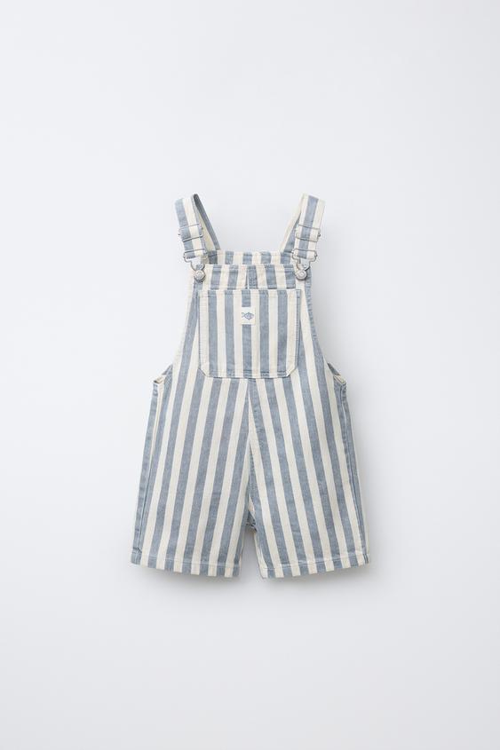 PETO CORTO RAYAS SARGA ETIQUETA PEZ - Azul | ZARA España
