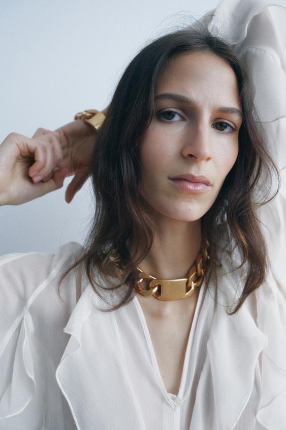 CHAIN CHOKER - Golden | ZARA New Zealand