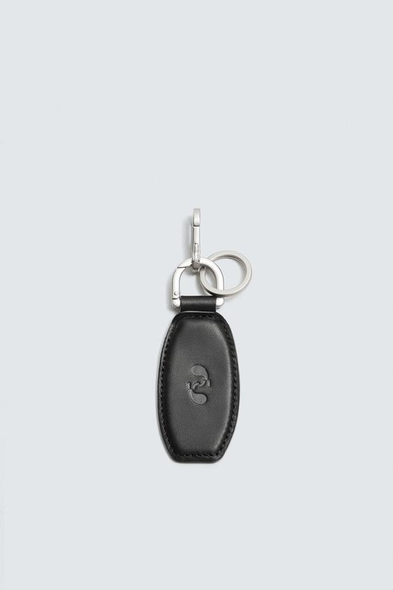 LEATHER KEY RING - Black | ZARA Thailand