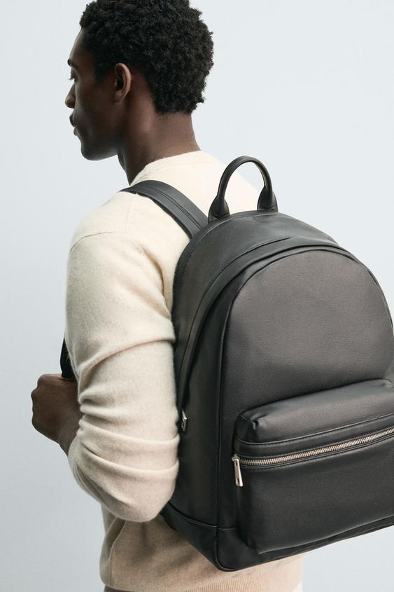 TEXTURED BACKPACK - Black | ZARA United States