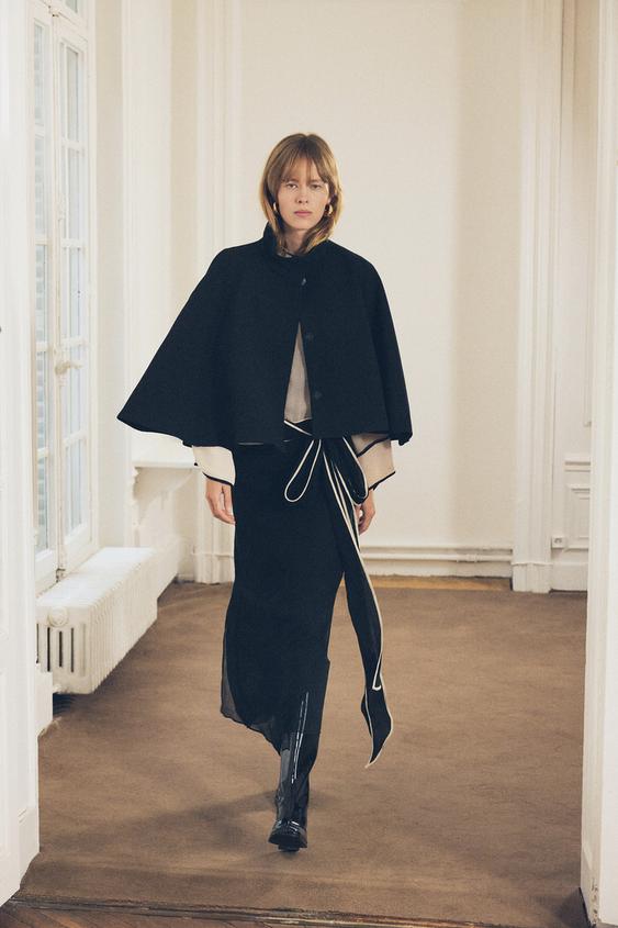 Zw Collection Short Cape Black Zara Australia