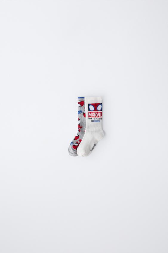 2-PACK OF SPIDEY AND HIS AMAZING FRIENDS © MARVEL MID-CALF SOCKS ...