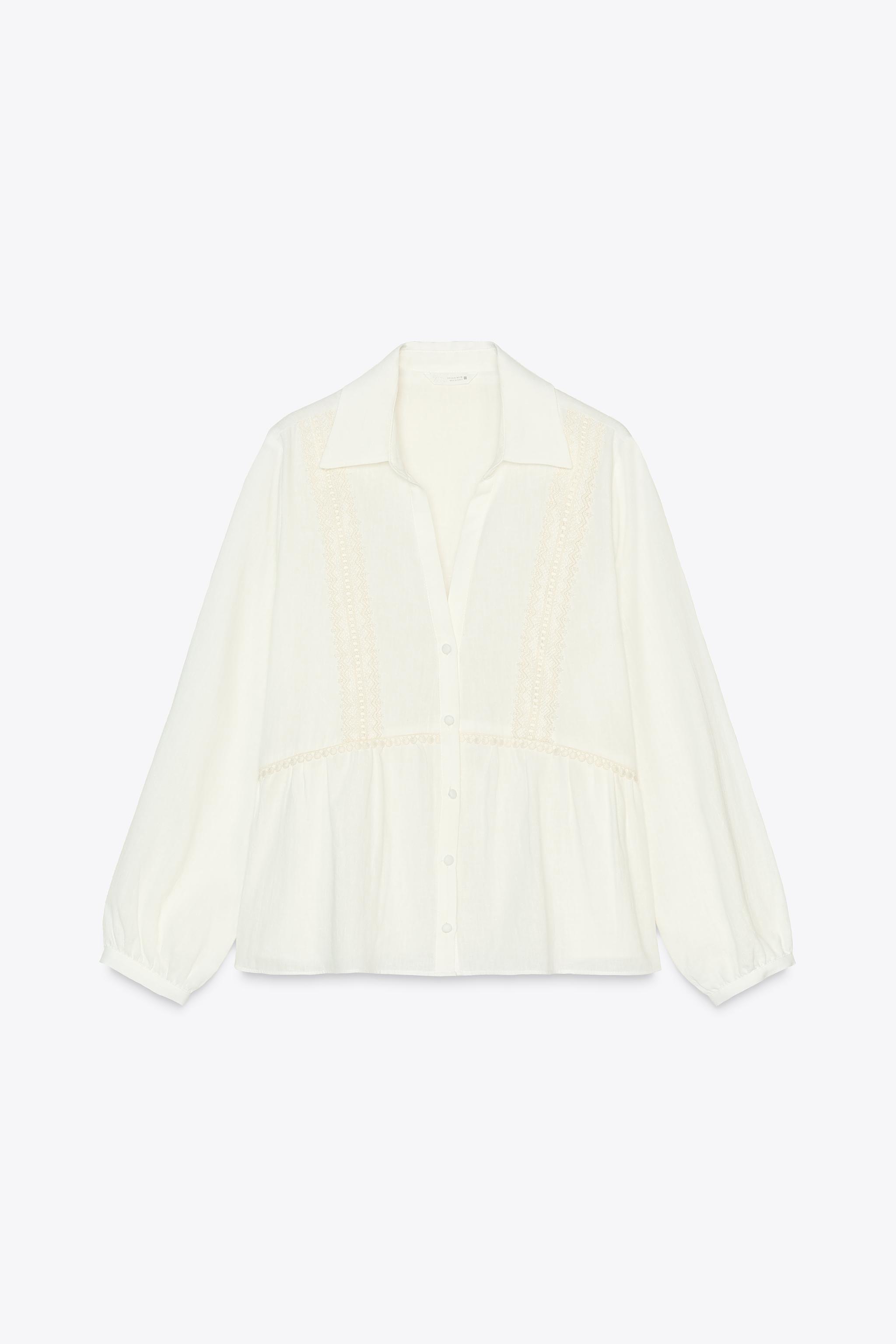 RUSTIC LINEN SHIRT - Ecru | ZARA United States RUSTIC LINEN SHIRT - Ecru | ZARA United States
