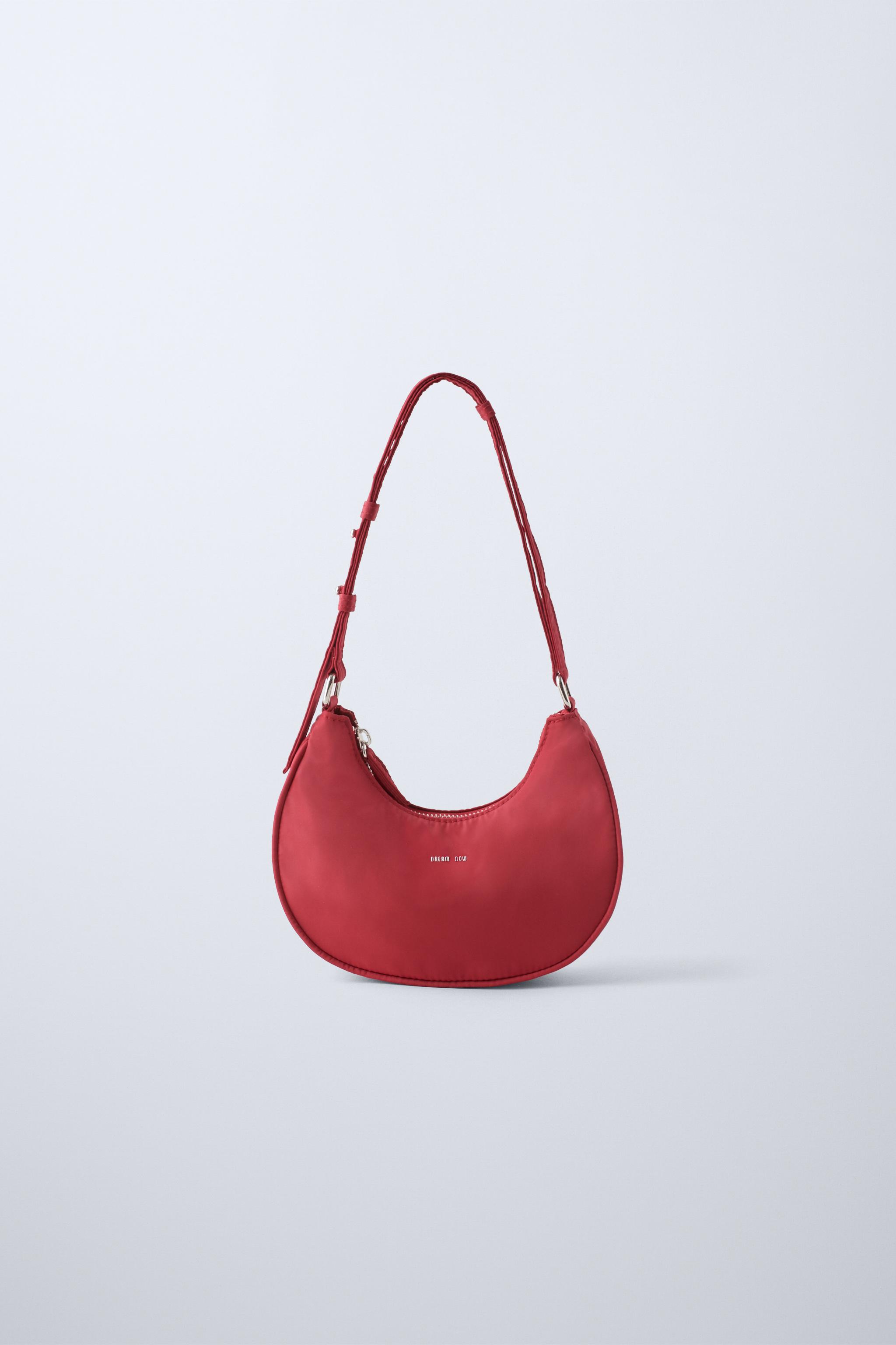 NYLON SHOULDER BAG Red ZARA United States