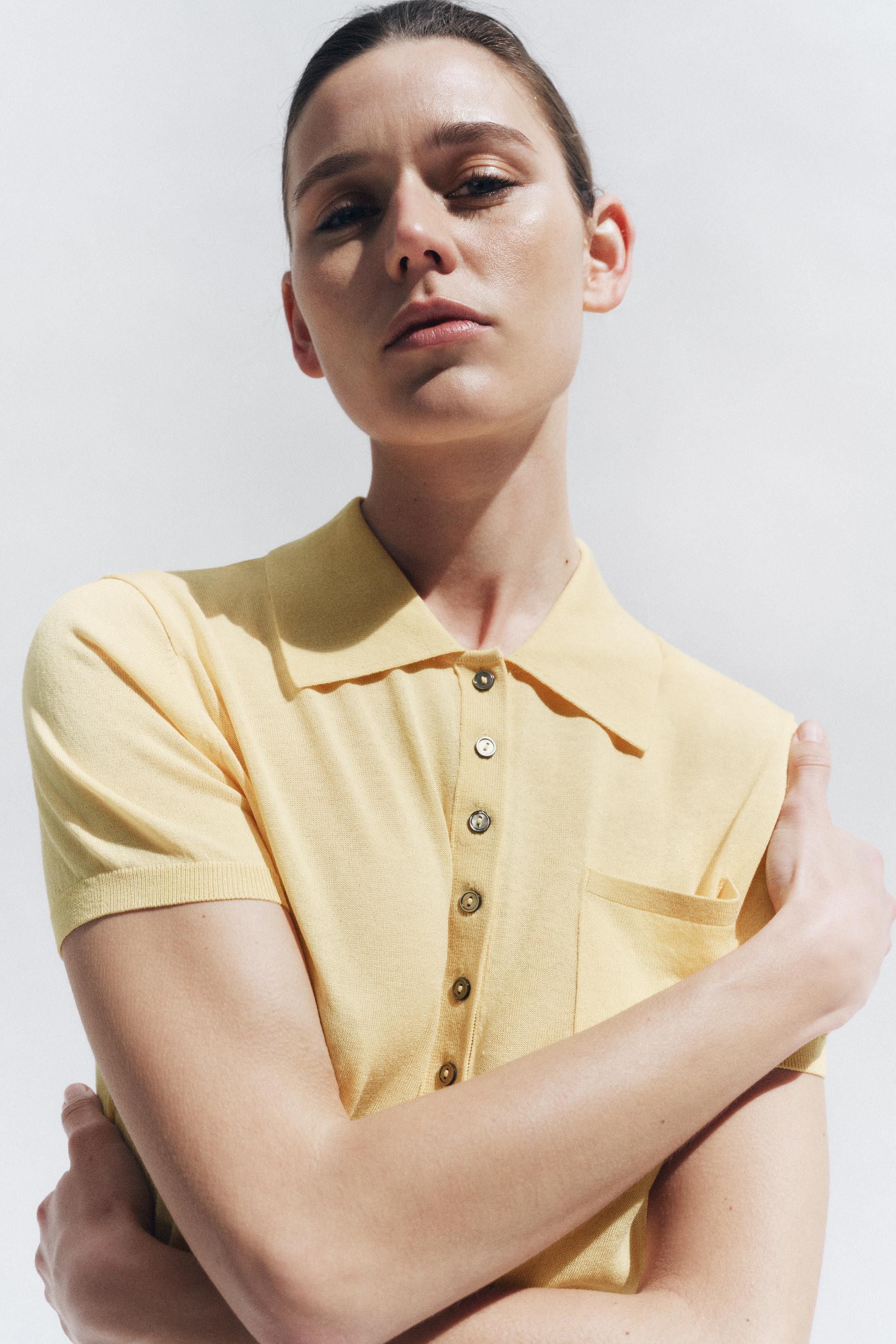 YKSIV RINEN PIKEEPAITA TIHE NEULOSTA Light Yellow ZARA Suomi YKSIV RINEN PIKEEPAITA TIHE NEULOSTA Light Yellow ZARA Suomi