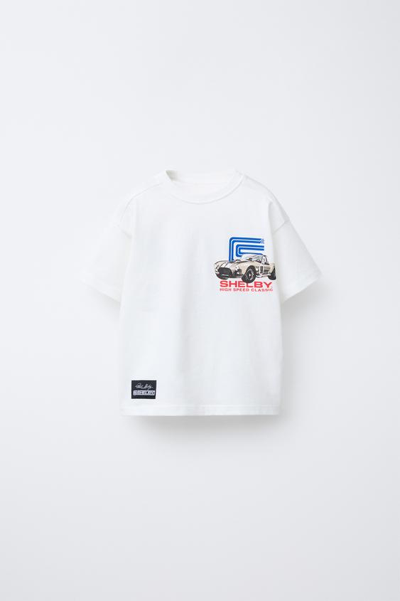 T-SHIRT MIT CARROLL SHELBY ® RACING TEAM-PRINT - Weiß | ZARA ...