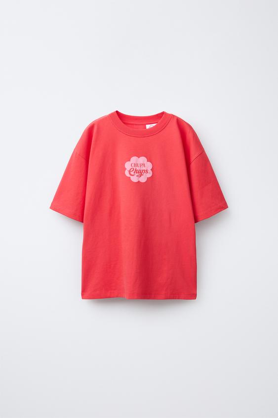 CHUPA CHUPS ® PRINT T-SHIRT - Red | ZARA Australia