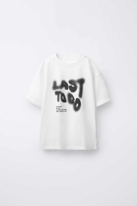 GRAFFITI PRINT T-SHIRT - White | ZARA United States