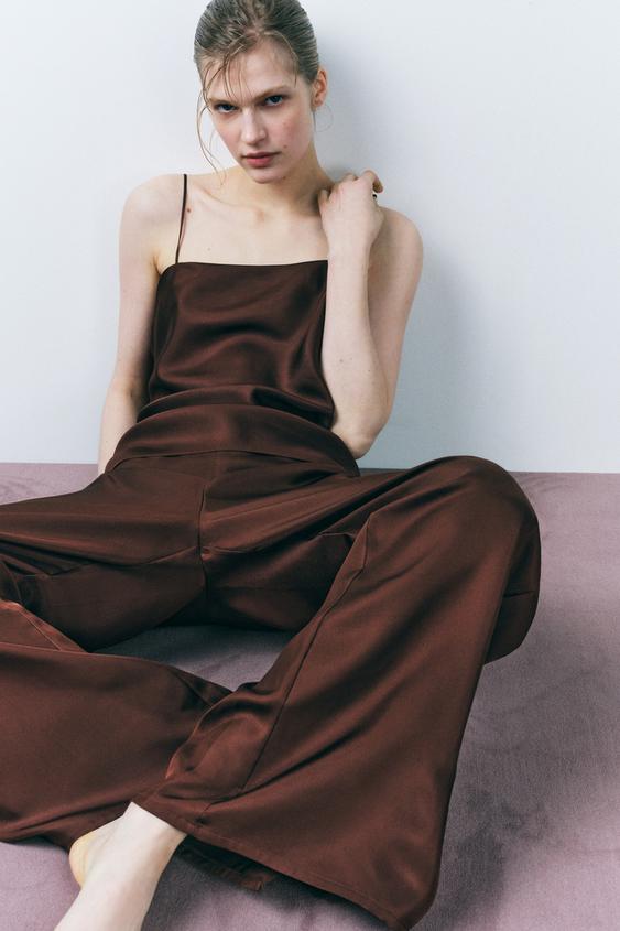 SILK TOP AND TROUSERS SET | ZARA Georgia