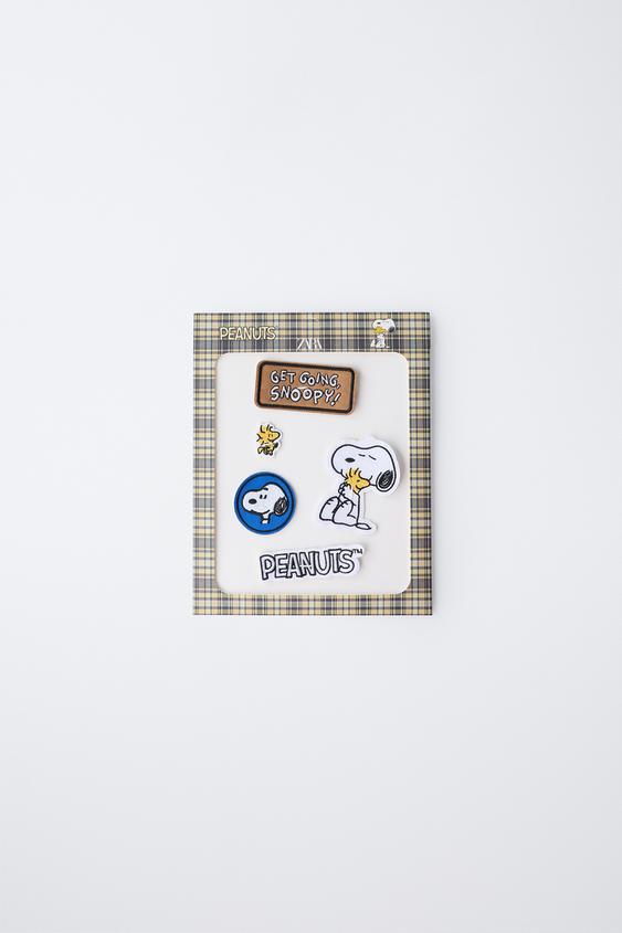 SNOOPY PEANUTS™ FIVE PATCH PACK - Green | ZARA Australia