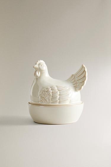 CERAMIC HEN STORAGE JAR - Cream | ZARA United States CERAMIC HEN STORAGE JAR - Cream | ZARA United States