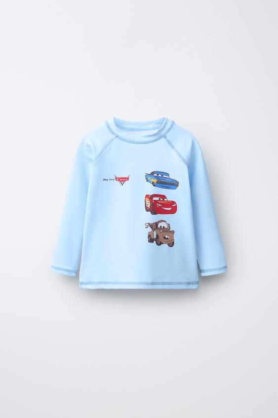 1-6 AÑOS/ CAMISETA BAÑO CARS RAYO MCQUEEN © DISNEY - Azul | ZARA ...
