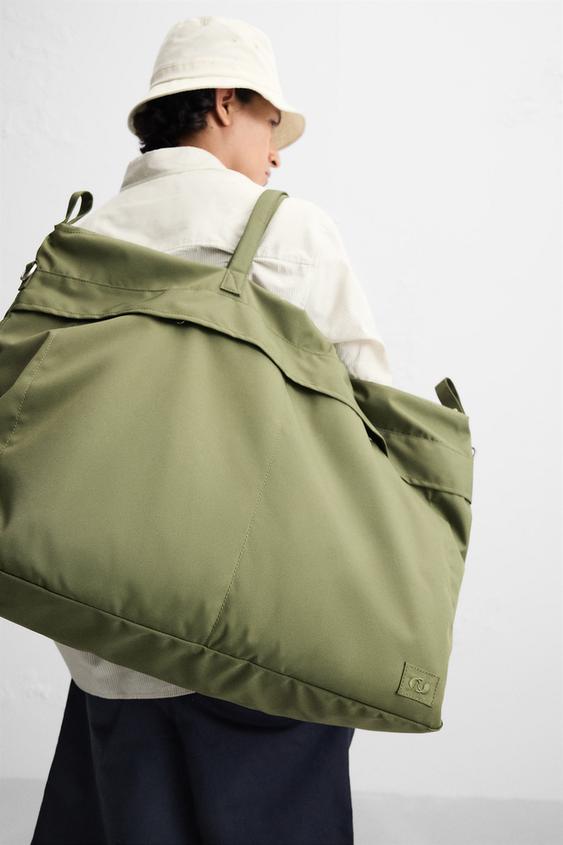 TECHNICAL TRAVEL BAG - Khaki Green | ZARA Turkey