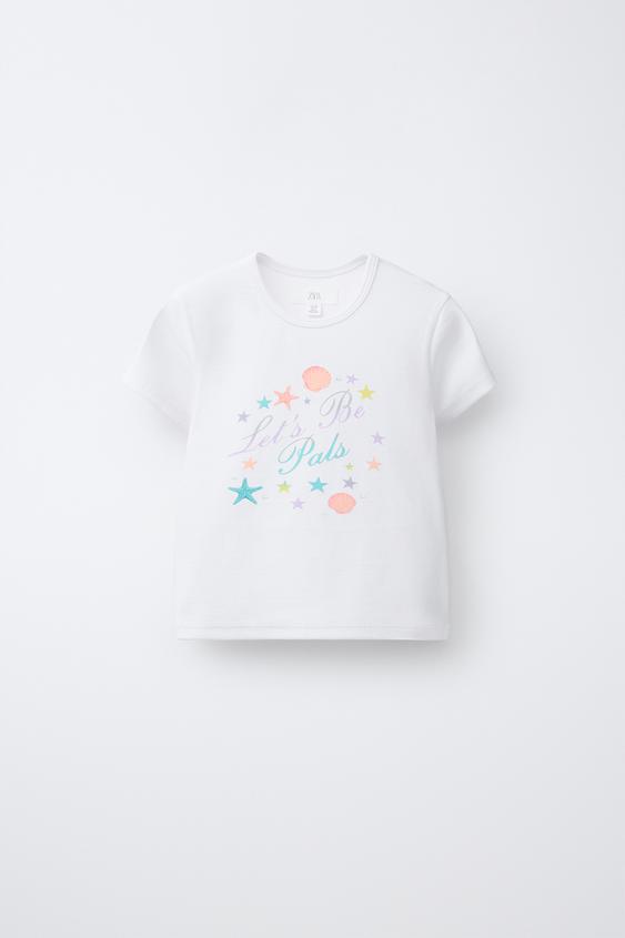 PRINTED T-SHIRT - White | ZARA Spain