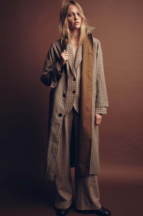 TRENCH RÉVERSIBLE ZW COLLECTION - Caramel | ZARA France