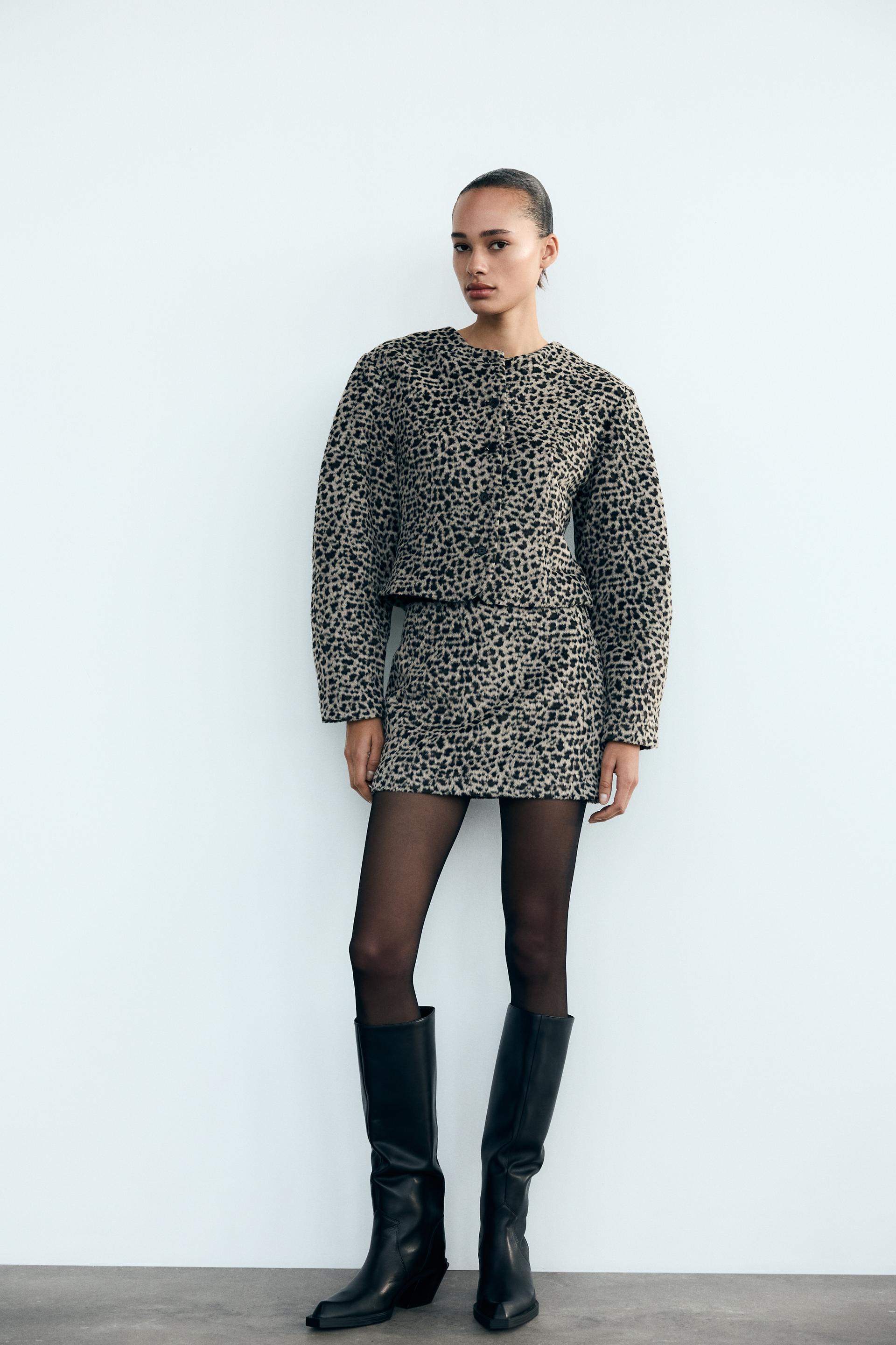 ANIMAL PRINT JACKET - Leopard / Grey | ZARA UAE - Dubai/Sharjah/Ajman ...