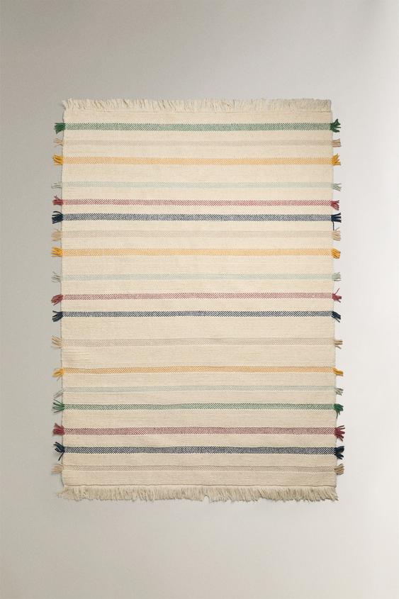 CHILDREN'S MULTICOLORED WOOL AREA RUG - Light beige | ZARA United States