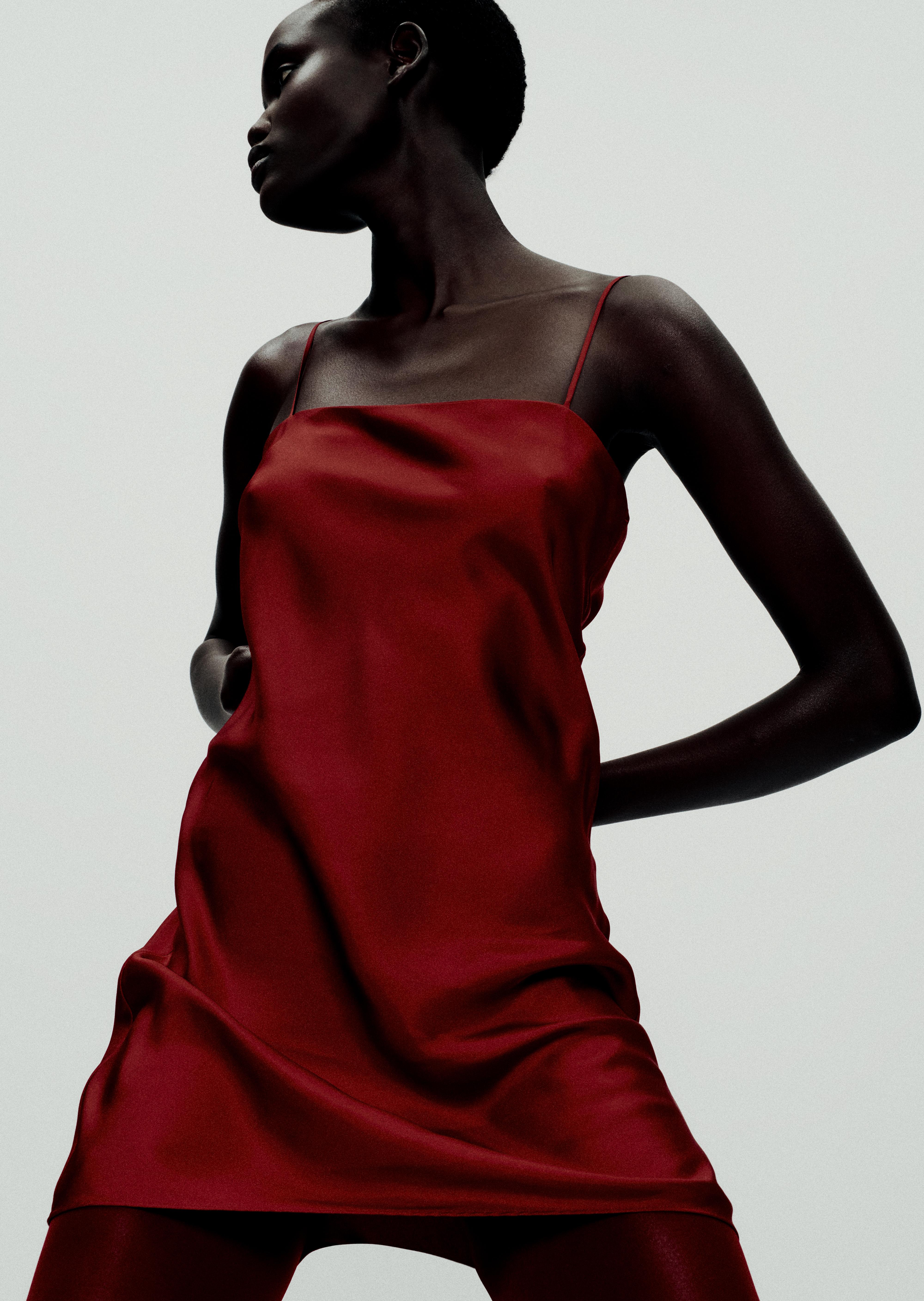 Silk dress zara store