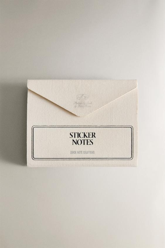 SET OF STICKY NOTES - Ecru | ZARA Turkey