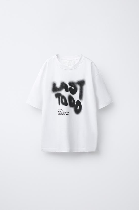 GRAFFITI PRINT T-SHIRT - White | ZARA South Africa