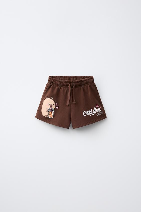 BERMUDA ESTAMPADO CAPIBARA CAPYFUN © - Marrón | ZARA Mexico