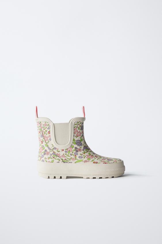 FLORAL WELLIES - White | ZARA Singapore