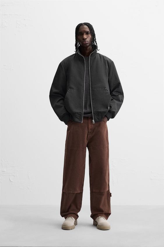 WATER-REPELLENT BOMBER JACKET - Black | ZARA UAE - Dubai/Sharjah/Ajman ...