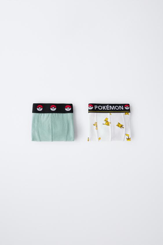 6-14 YEARS/ TWO-PACK OF POKÉMON ™ BOXERS - Blue green | ZARA United Kingdom