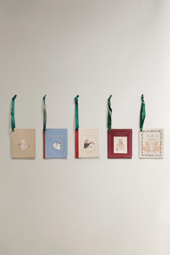 SET OF CHRISTMAS BOOK GIFT LABELS (SET OF 10) - Multicolored | ZARA Canada