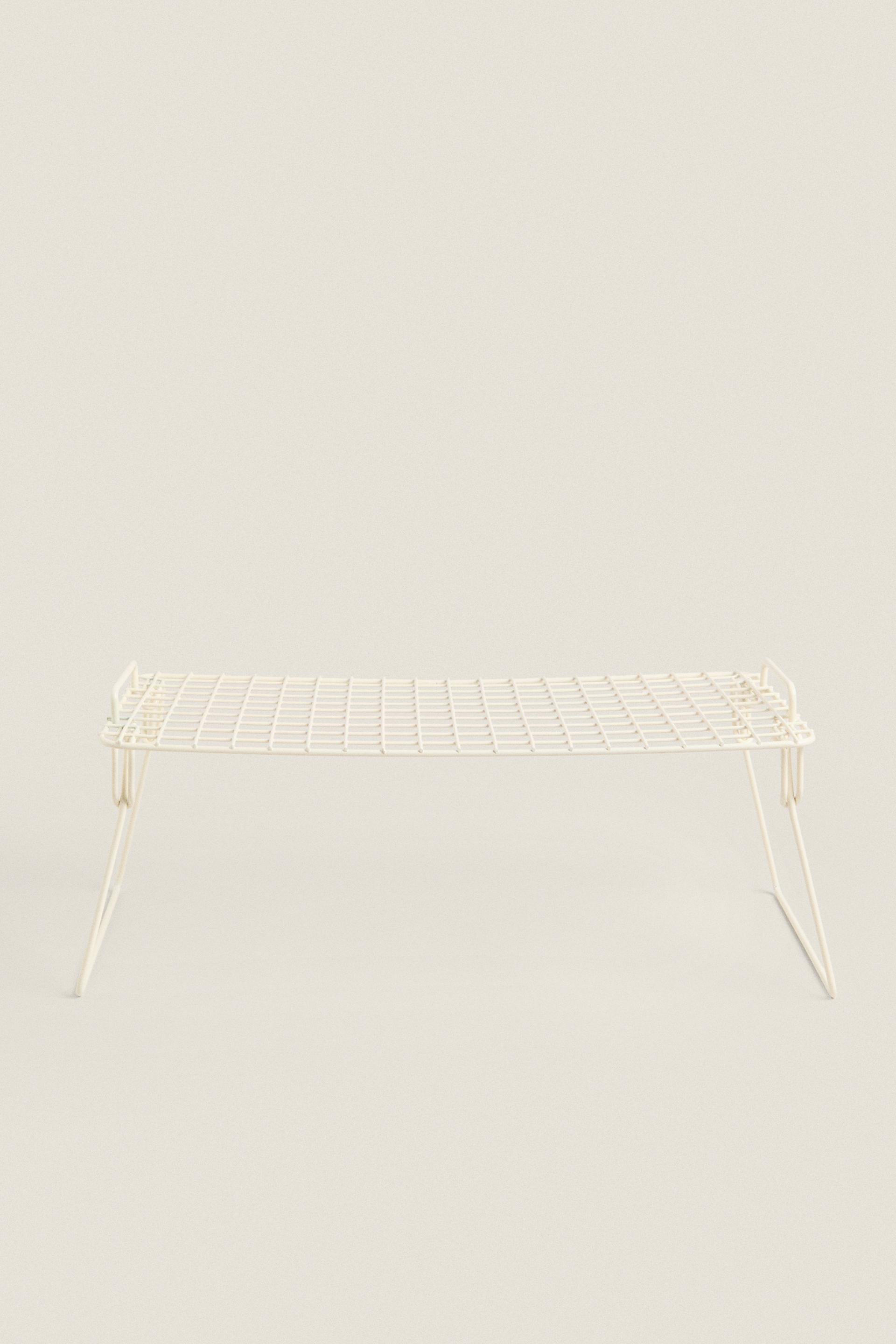 FOLDABLE LACQUERED METAL RACK - Cream | ZARA United States