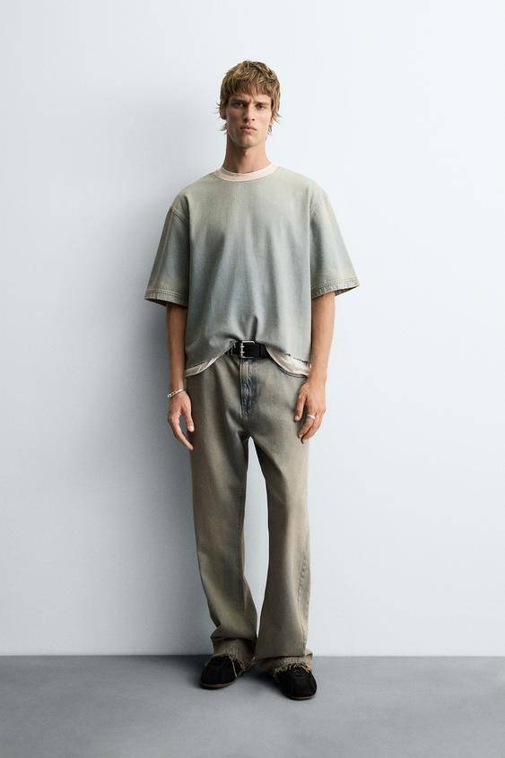 CAMISETA LAVADA DENIM - Azul claro | ZARA España