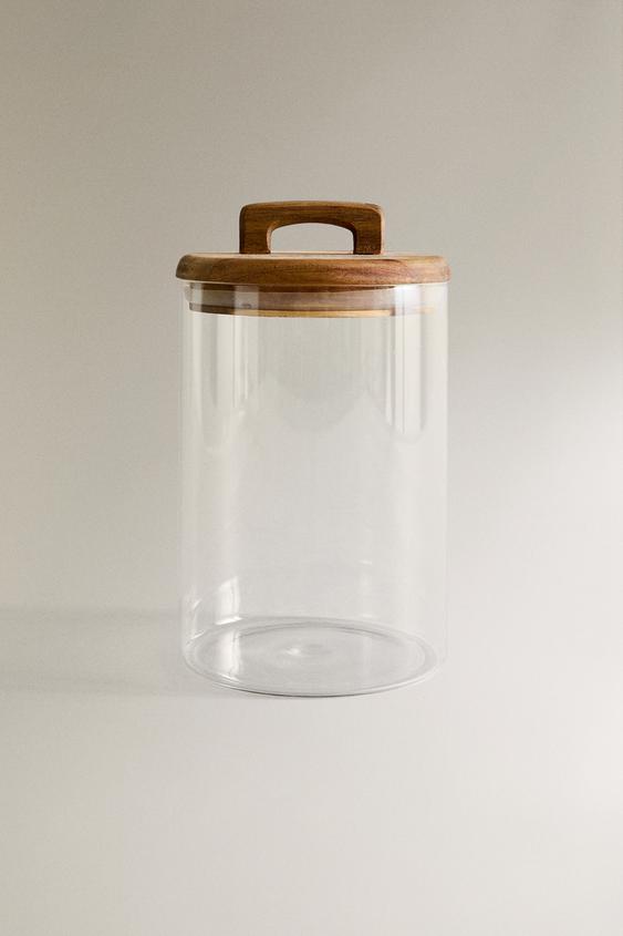 MEDIUM-SIZED WIDE STORAGE JAR - Light beige | ZARA United States