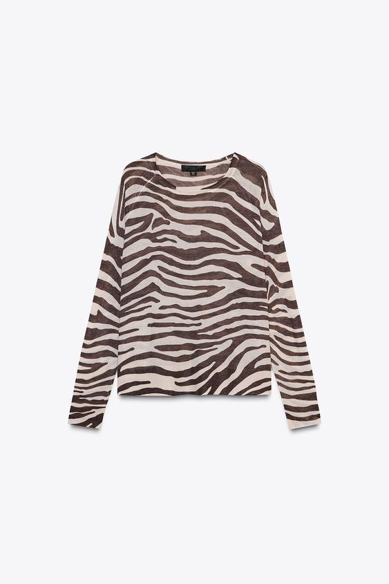 SUÉTER DE TRICÔ FINO - Zebra | ZARA Brasil
