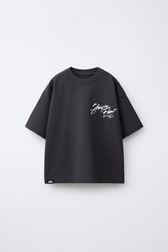 GRAFFITI PRINT SWEATSHIRT - Dark anthracite | ZARA Canada