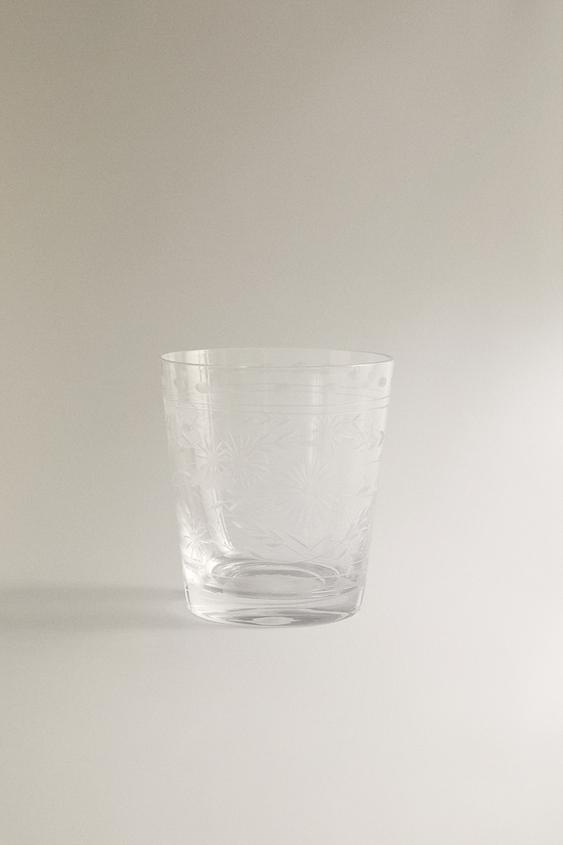 VASO VIDRIO TALLADO - 990 | ZARA Mexico