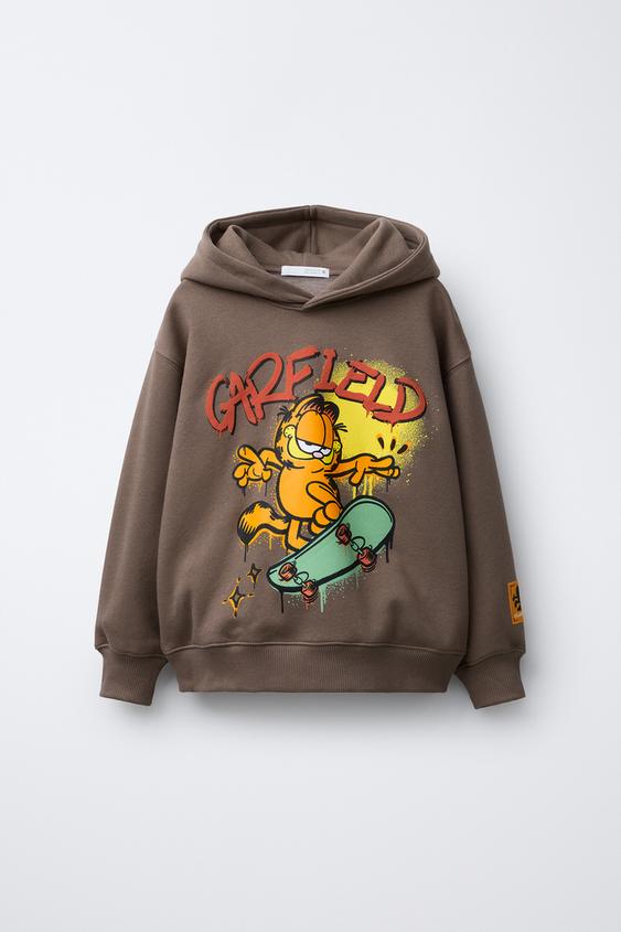 SWEAT À CAPUCHE GARFIELD © PAWS INC - Marron / Taupe | ZARA Canada