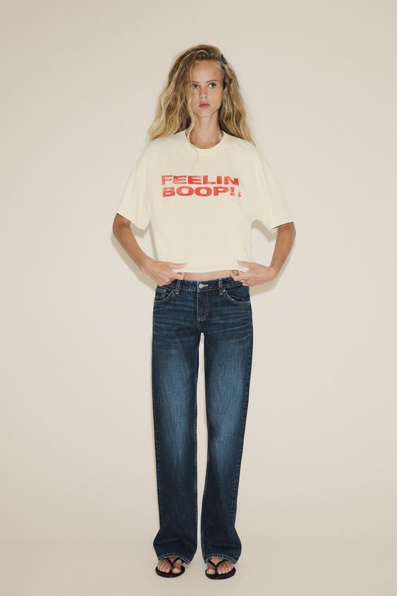 BETTY BOOP® WASHED EFFECT T-SHIRT - Yellow | ZARA Canada